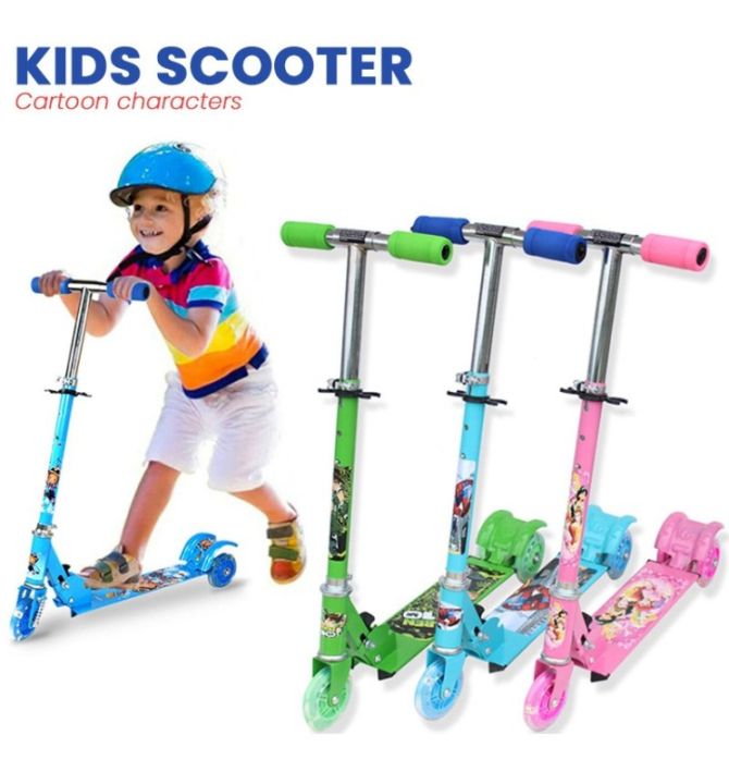Scooty For Kids - 3 Wheel Foldable Personal Mini Scooter. | Daraz.pk