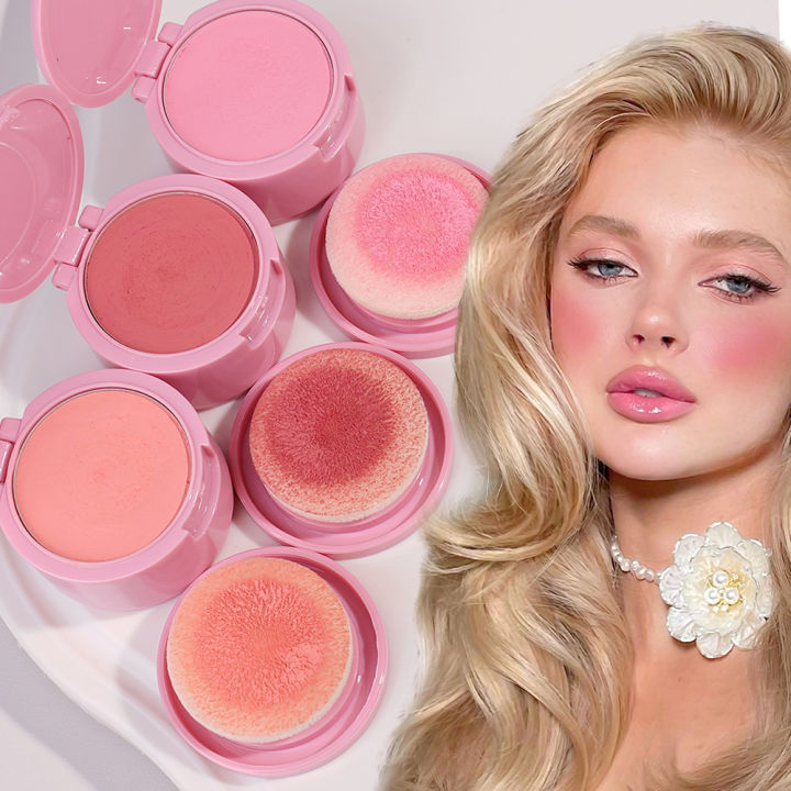 Blusher Cream Sponge Blush Mud Matte Makeup Supplies Blusher Powder ...