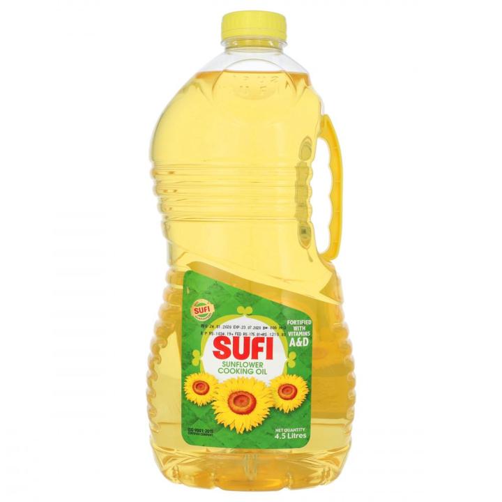 SUFI SUNFLOWER COOKING OIL BOTTLE 4.5 LTR BASIC | Daraz.pk