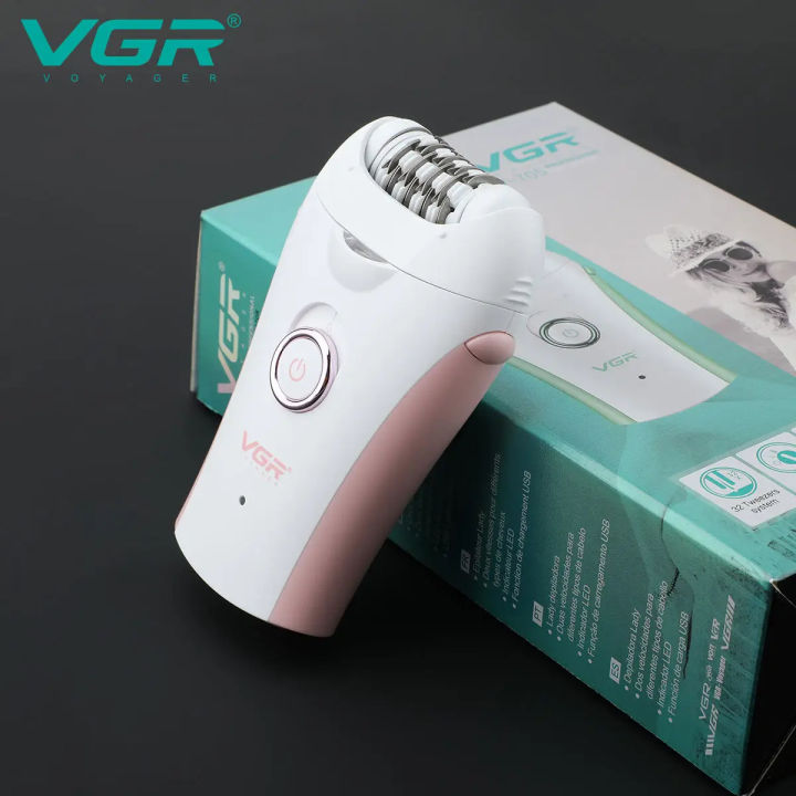 VGR Epilator Professional Epilator Hair Remover Rechargeable Hair Remover Women Hair Remover ...