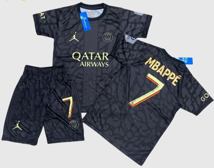 PSG MBAPPE FOOTBALL KIT FOR KID FULL SULIMATION | Daraz.pk