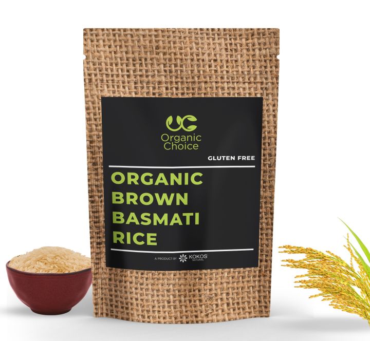 Organic Brown Basmati Rice 1KG | Daraz.pk