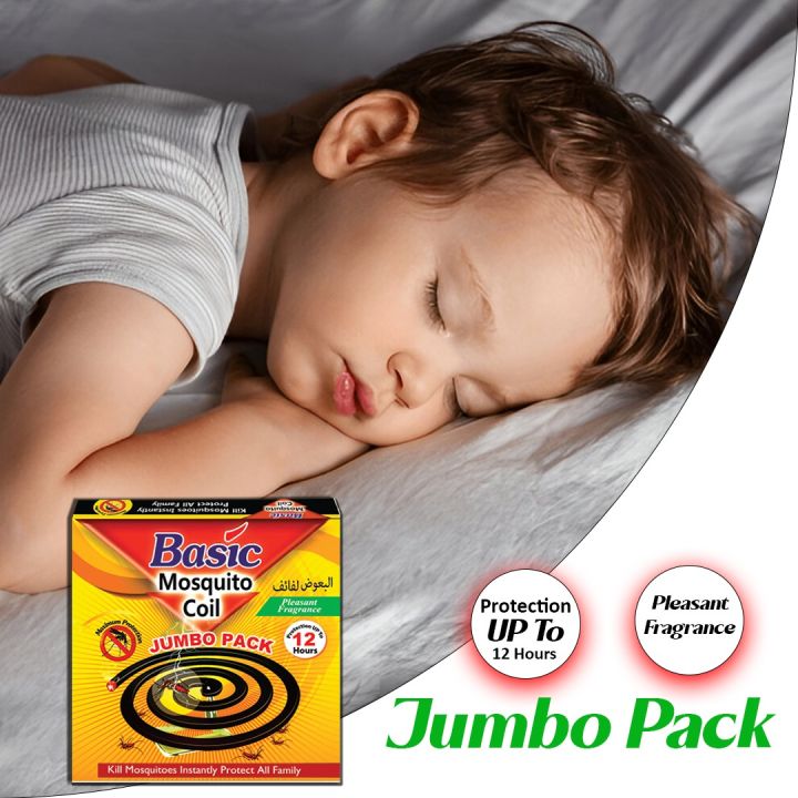 Basic Mosquito Coil Jumbo Pack - Mosquito Coil Pleaseant Fragrance - Mosquito Coil protect up ...
