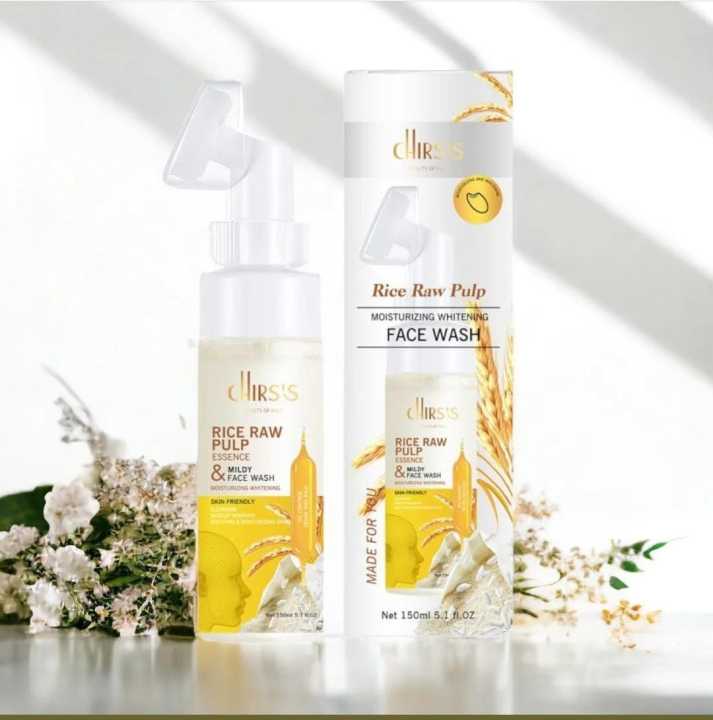 Rice Raw Pulp Whitening Face Wash Cleansing Mousse- 150ml | Daraz.pk