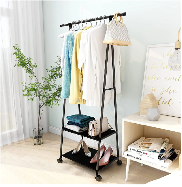 Clothes Hanging Rack - Cloth hanging stand - Clothing Racks - Double ...