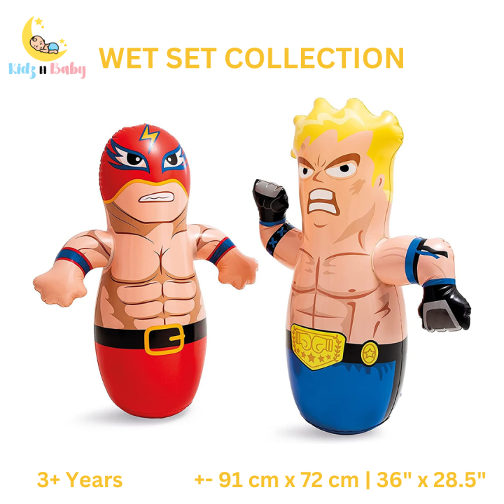 Durable 3-D Bop Bags Boxer - Water-Based Inflatable Punching Toy for ...