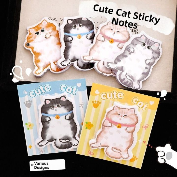New 30sheets Ins Cartoon Memo Cat N Times Message Memo Pad Cute Note ...