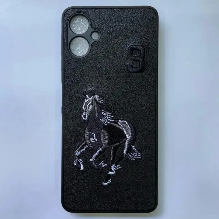 Samsung A05 Polo Embroidered Back Cover - Premium Designer Case with ...