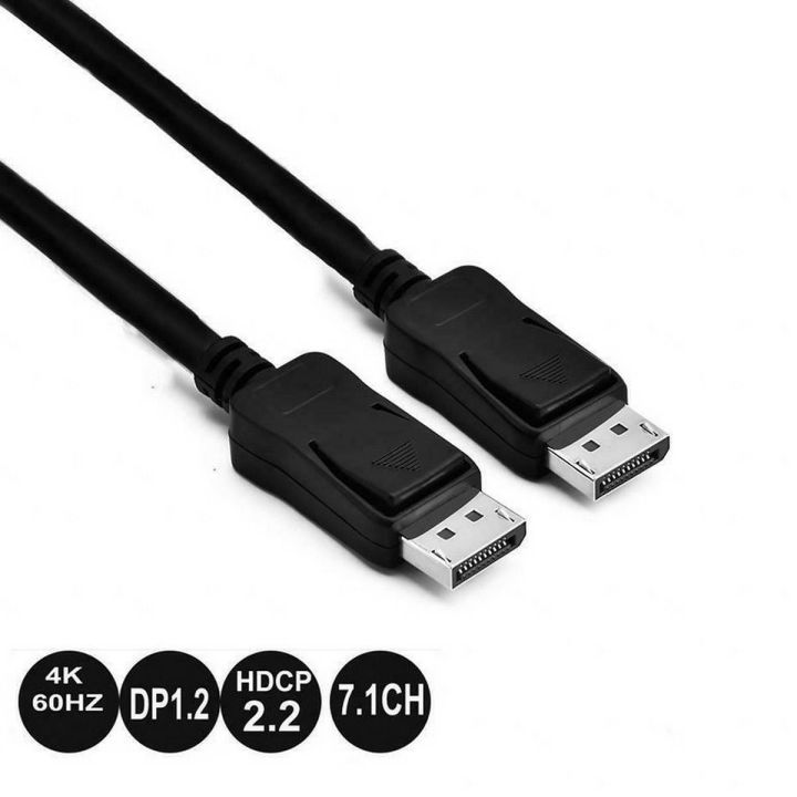High Quality, 4K Genuine DisplayPort to DisplayPort Cable Male to Male ...