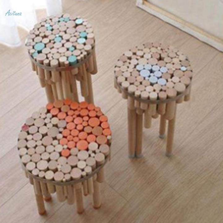 20x Round Wood Stick Rod Dowel Unfinished DIY Wood Modelling Stick ...