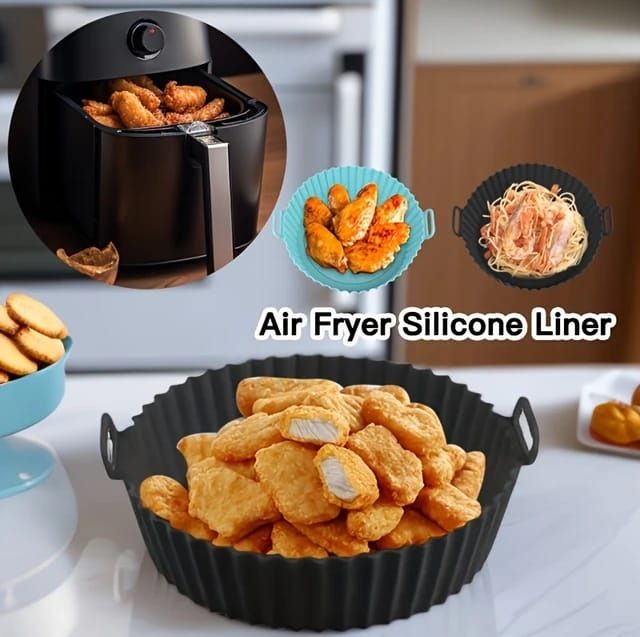 Soft and Non-Sticky Silicone Insert, Universal Airfryer Accessories for ...