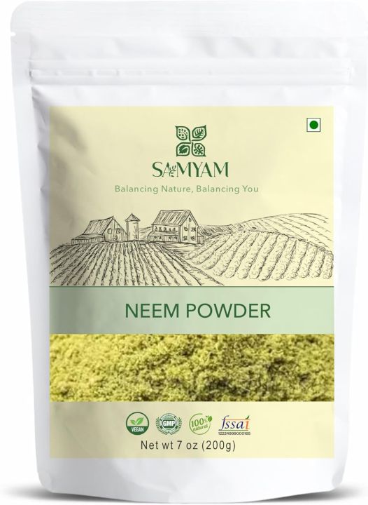"Organic Neem Leaf Powder 200gm | 100% Pure Azadirachta Indica | Blood ...