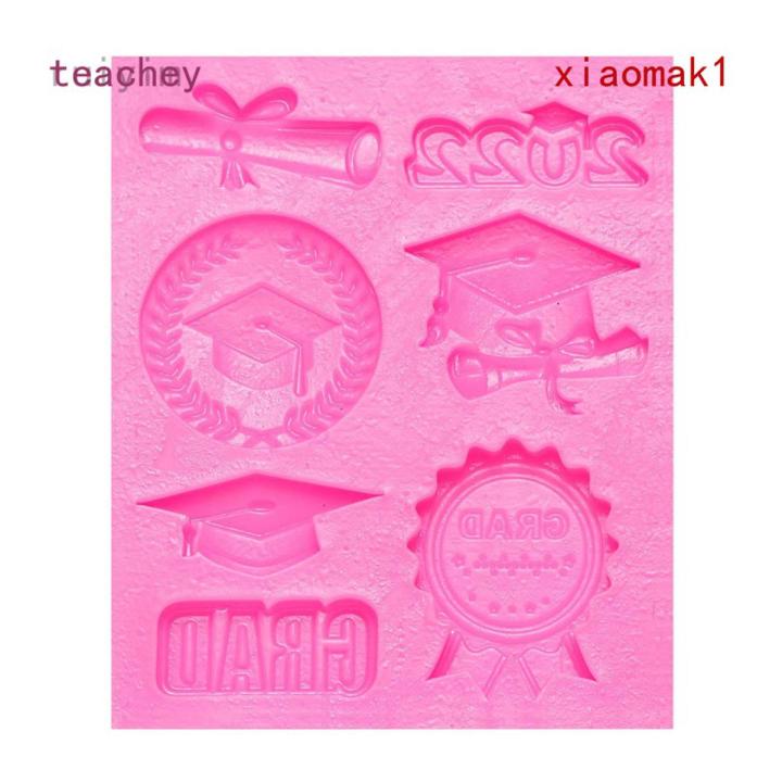xiaomak Graduation Chocolate Molds Silicone, Graduation Cap Diploma ...