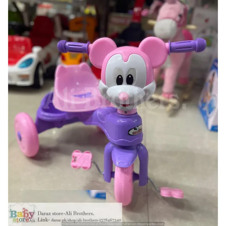 Mickey Mouse Kids Tricycle With Front Lights, Music , Back Basket ...