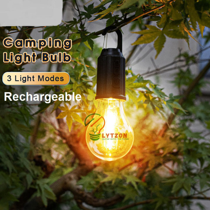 Portable Rechargeable Tungsten Bulb Camping Light Outdoor Decoration ...
