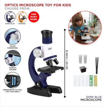 Children Optics Microscope With A Magnification Of 100x 400x 1200x ...