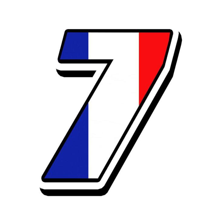 New Three Ratel FTC-869# Car ticker Racing Number Vinyl France Flag ...