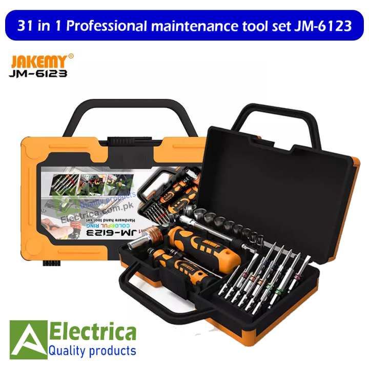 Jakemy JM-6123 31 in 1 caixa de ferramenta Screwdriver set multi Bits ...