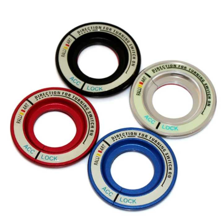 luminous Ralliart Car ignition switch cover key hole protection for ...