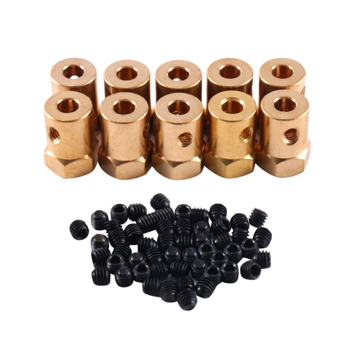 10Pcs Hexagonal Coupling DIY Intelligent Trolley Wheel Tire Connector ...