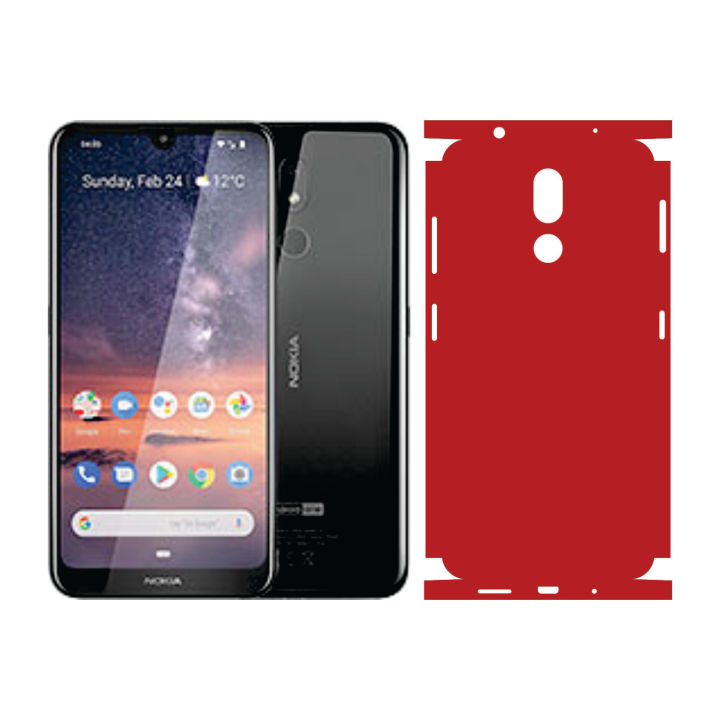 Nokia 3.2 Back Paper 0001 Red Sheet Anti-stain Wrap Cover | Daraz.pk
