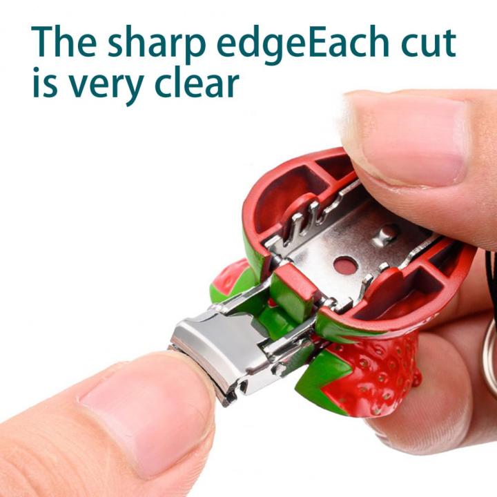 Nail Clipper Compact Size Foldable Creative Shape Stainless-Steel Fruit ...