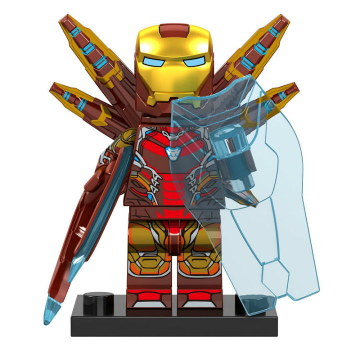 Iron Man MK50 Lego Minifigres Avengers Building Blocks Kids Toys V004 ...