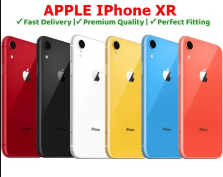 Apple Iphone XR Back Body Glass Battery Cover Rear Door Housing Back ...