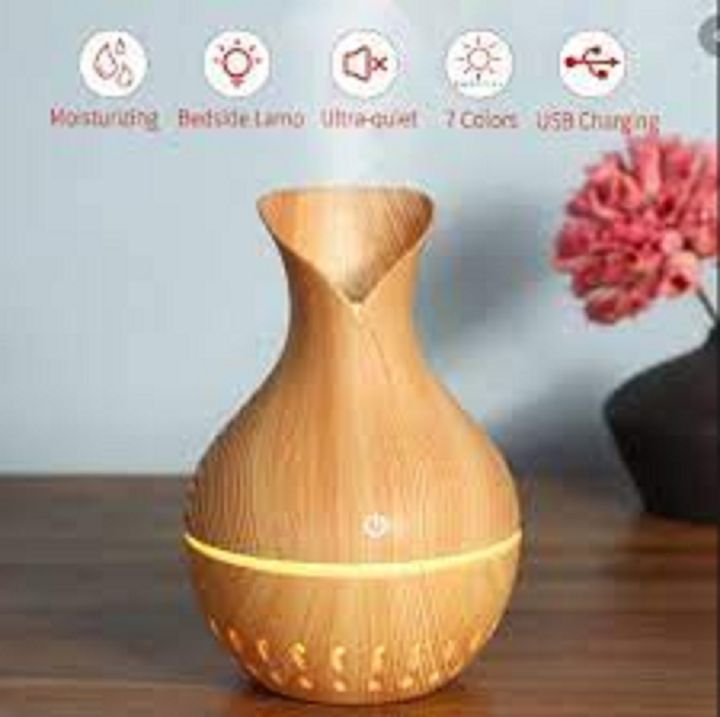 Air Humidifier Maple Leaf Oil Diffuser For Home Car With Led Night ...
