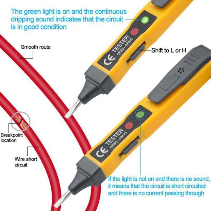 Smart Non-contact Voltage Tester Pen AC/DC Voltage Detector Circuit ...