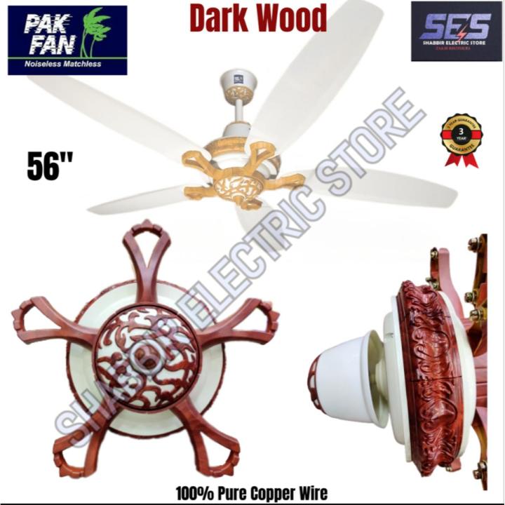 Pak fan celling fan Dark Wood color High speed 100% Pure Copper winding ...