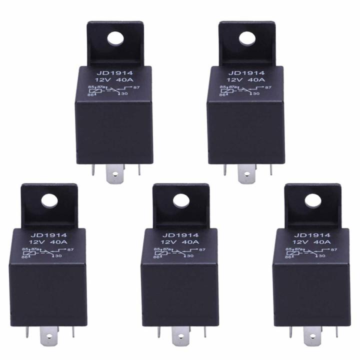 5X 12V Volt 40A AMP 5 Pin Changeover Relay Automotive Car Motorcycle ...