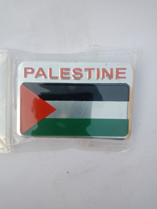 3D Epoxy Car Styling Body Trunk Decor Sticker with l Palestine Flag ...