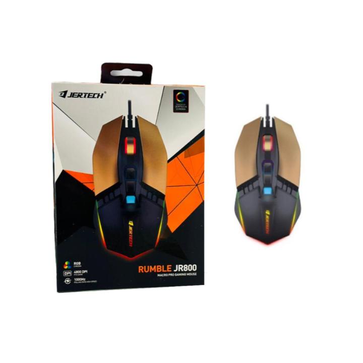 Rumble JR800 Macro Pro 4800 Dpi Wired Gaming Mouse | Daraz.pk