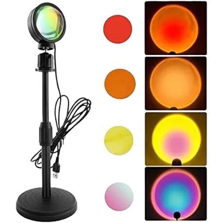 Sunset Projector Lamp With 4 Colors Changeable Films | Daraz.pk