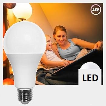 White Lighting 18W Bulb Light High Brightness Home Light 220-240v E27 ...