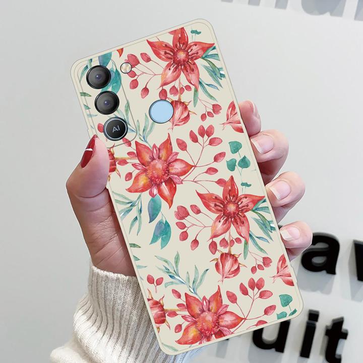 Tecno POP 5 Lte Rose pattern Phone Case | Daraz.pk