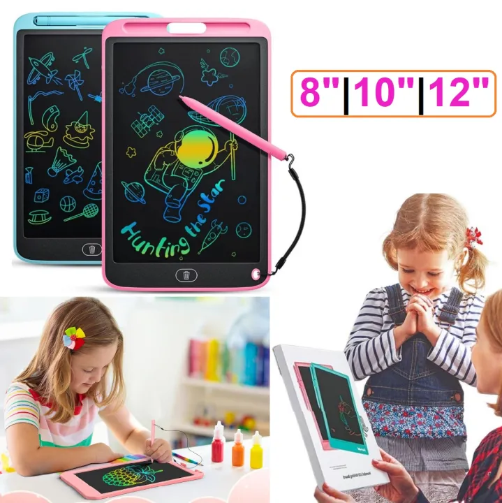 Multicolor Display LCD Drawing Writing Tablet for Kids & Adults with ...