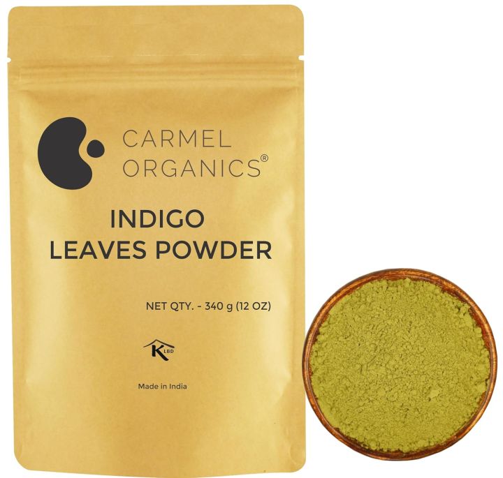Indigo Leaves Powder (100 Grams) for Hair Colour by CARMEL ORGANICS ...