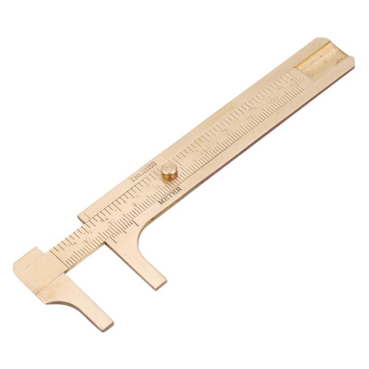 Brass Vernier Caliper Double Scale Jewelry Measuring Ruler Measurement ...