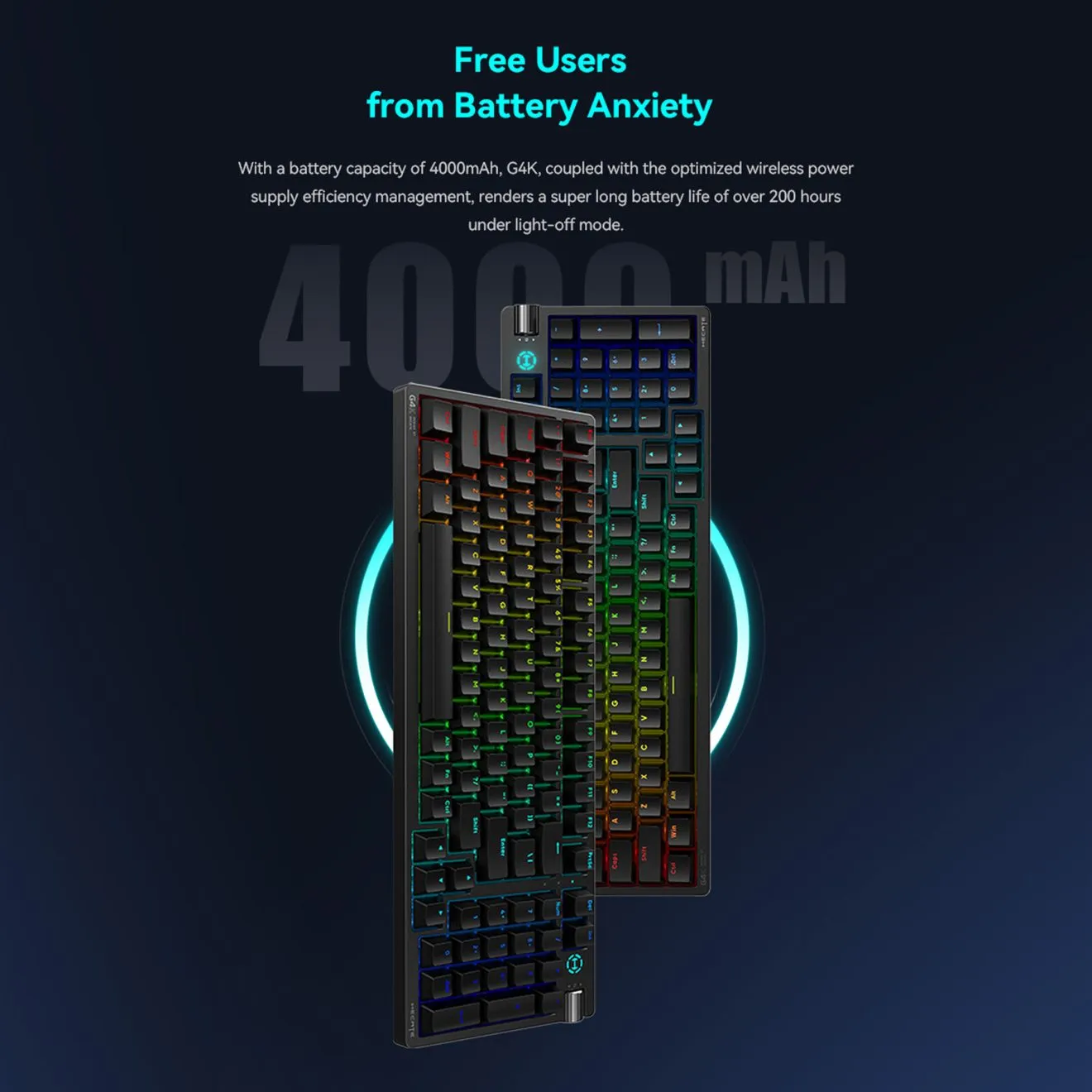 Edifier Hecate G4K Premium Gaming Mechanical Keyboard - Three-Mode Connectivity, Gasket Mounted ...