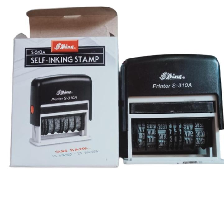 Shiny 310A Self inking expiry date printer expiry date printing machine ...