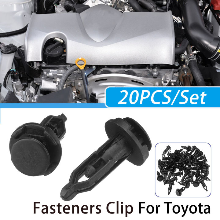 Commonly 20PCS Panel Clips Bumper Fender Push Pin Rivets Fasteners Trim ...