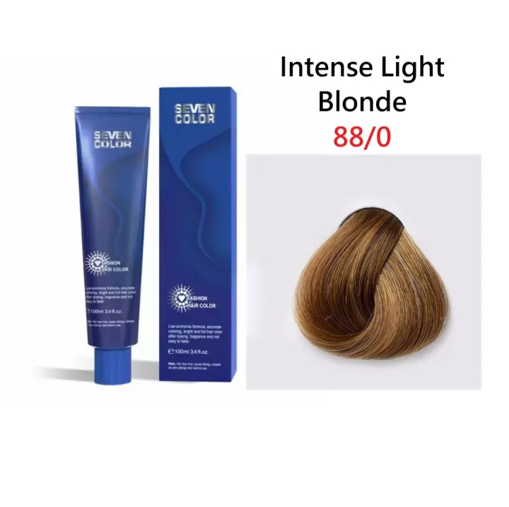 SEVEN COLOR Hair Color Tube 88/0 Intense Light Blonde - Permanent Hair ...