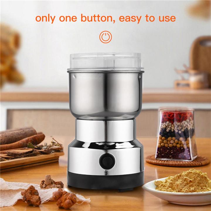 Electric coffee Grinder Machine NM 8300 High Quality Stainless Steel Nuts Grinding Coffee Bean Milling Mill Machine Mini Electric Spice Grinders Genuine Original New Best Kitchen Perfect Partner 150W ...