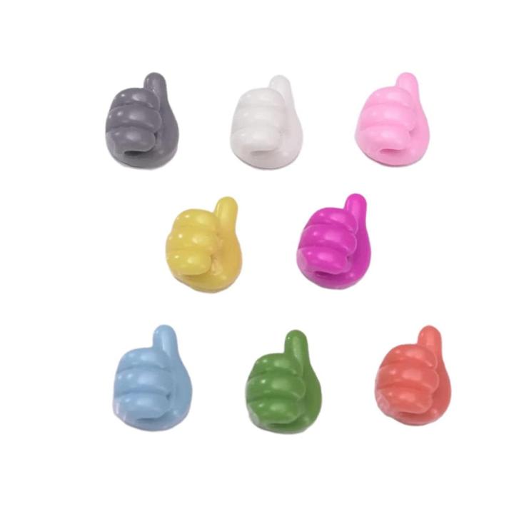 Thumb up Hooks Multipurpose Adhesive Silicone Wire Organizer Pack of 10 ...