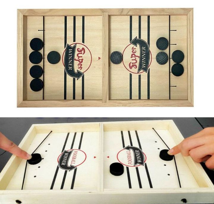 Large Pucket Board Game For Kids and Adults – Fun Wooden 2-Player Game ...