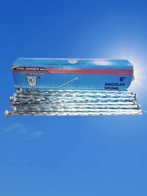 Steel Concrete Nails for Wall, Pack of 12pcs- 6 Inch Hardened ,Bricks ...