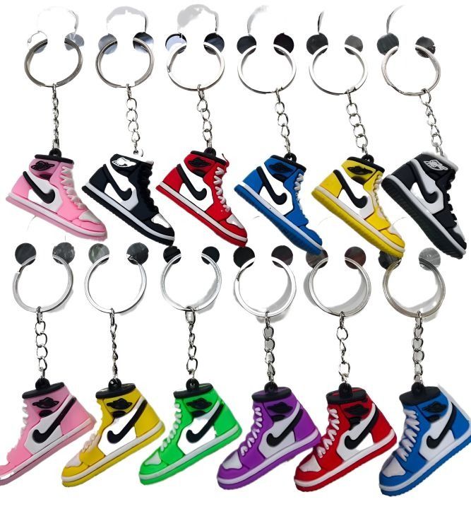 Cute Mini Shoe Keychain Key Ring Fashion, Trendy Sneaker and Stylish ...
