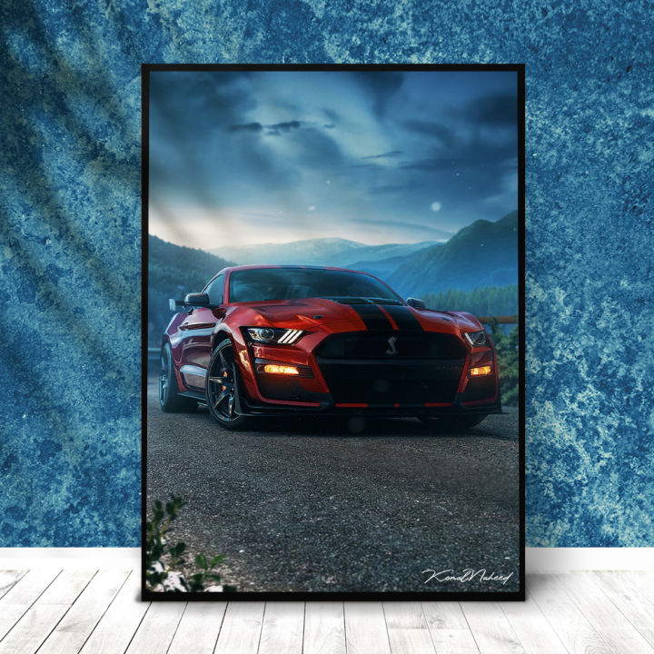 Wall Painting Ford Mustang Shelby GT500 Beautiful Picture Frame Best ...